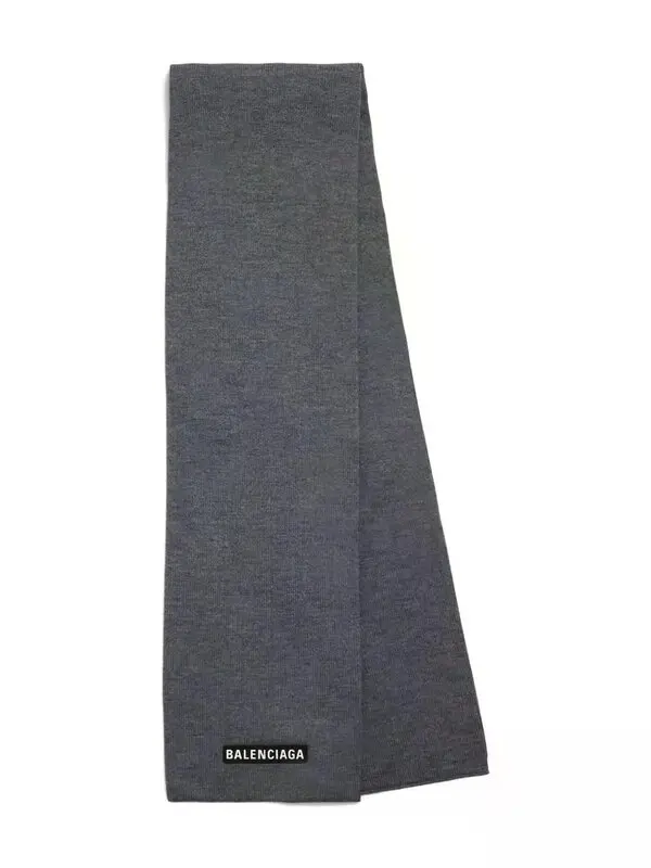Balenciaga Logo-patch Scarf