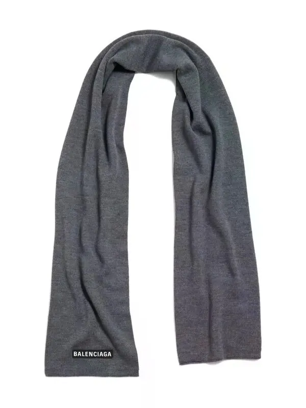 Balenciaga Logo-patch Scarf