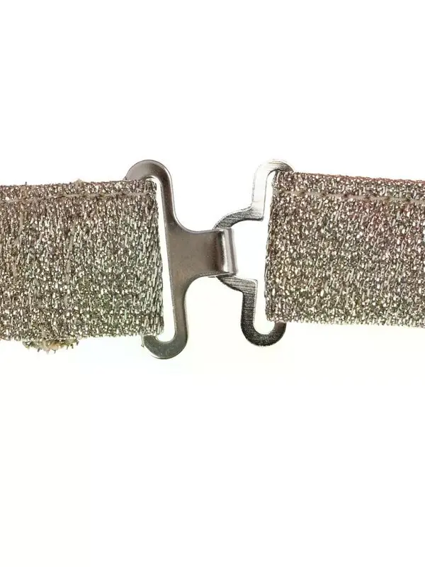 Versace Metallic Bow Tie - Grey