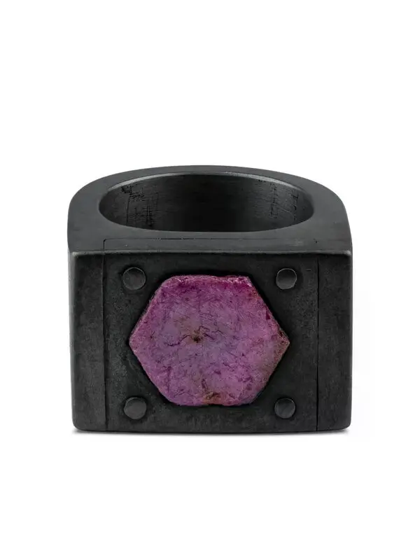PARTS OF FOUR Sterling Silver And Ruby Ring