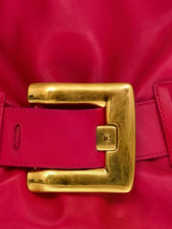 Balmain Medium Leather Shoulder Bag