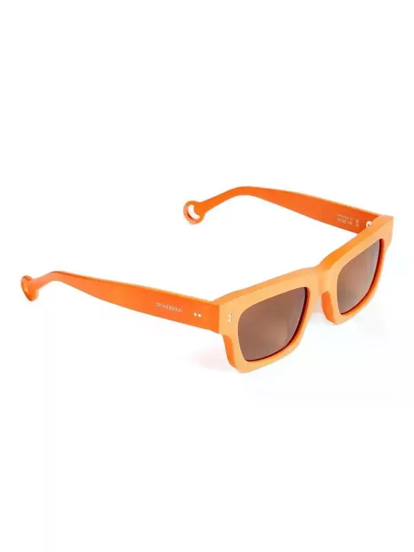 JW Anderson Rectangular-frame Sunglasses - Orange