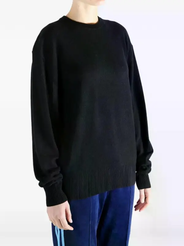 TOTEME Ribbed Cashmere Crew Neck Sweater