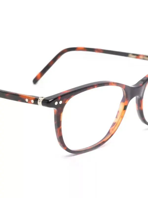 LUNOR Havana-patterned Rectangle Eyeglasses