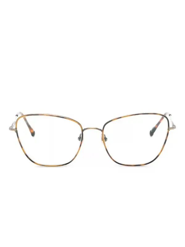 Matsuda Geometric Eyeglasses - Brown