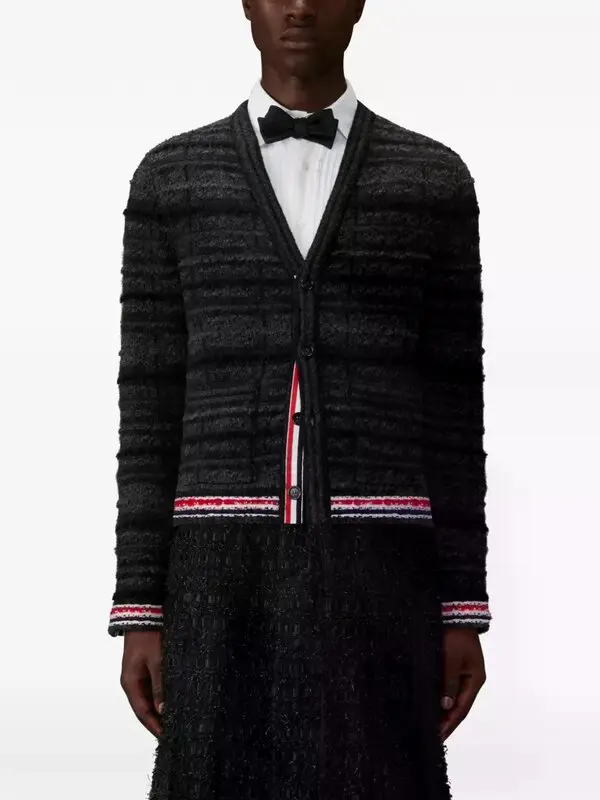 Thom Browne Tartan-jacquard Cardigan