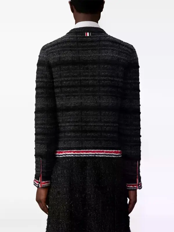 Thom Browne Tartan-jacquard Cardigan