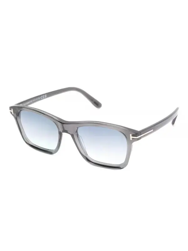 TOM FORD Geometric Full Rim Sunglasses - Grey