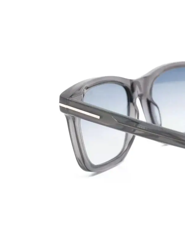 TOM FORD Geometric Full Rim Sunglasses - Grey