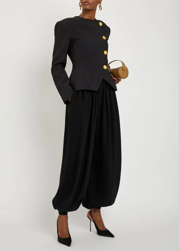 Ronny Kobo Dickens Crepe Trousers - Black