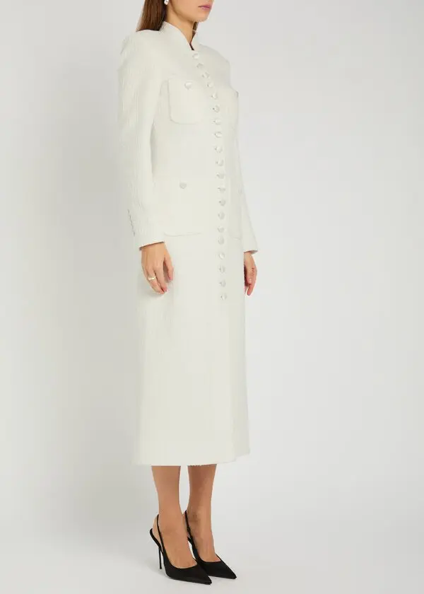 LIBEROWE Imperial Bouclé Coat - White