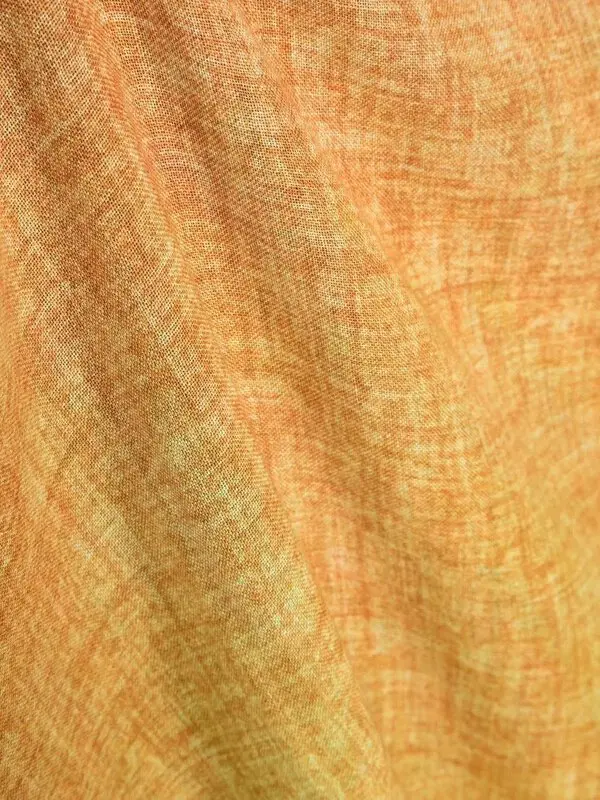DELL'OGLIO Two-tone Frayed Scarf
