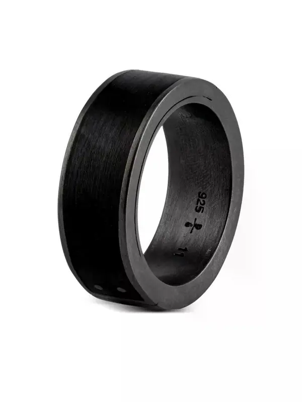 PARTS OF FOUR Sistema Sterling Silver Ring - Black