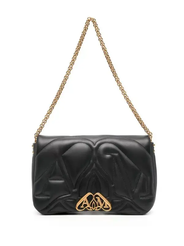 Alexander McQueen The Seal Shoulder Bag - Black