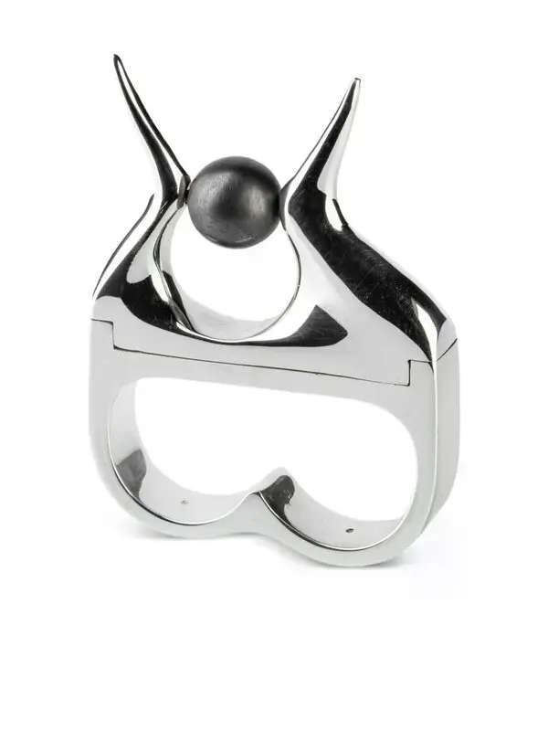 PARTS OF FOUR Sterling Double Plate Ring - Silver