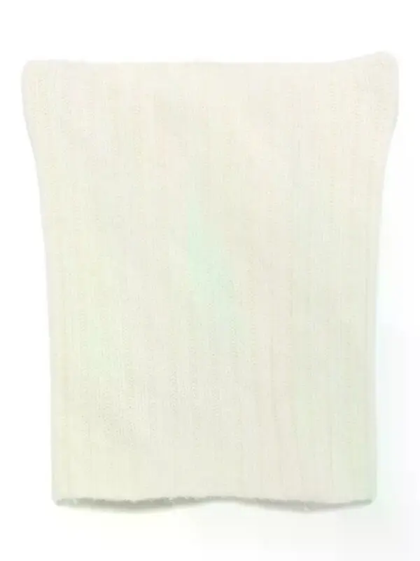DELL'OGLIO Ribbed Neck Warmer - Neutrals