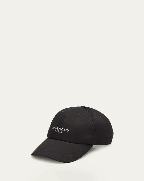 Givenchy Paris Embroidered Baseball Cap - Black