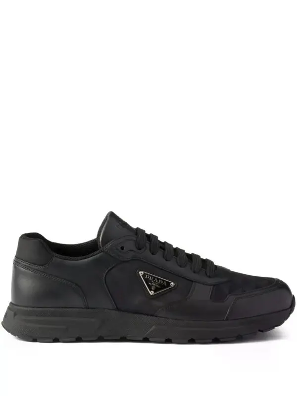 Prada Re-nylon And Leather Lace-up Sneakers