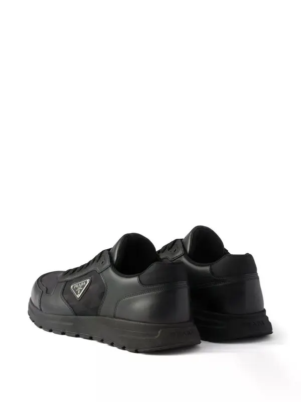 Prada Re-nylon And Leather Lace-up Sneakers