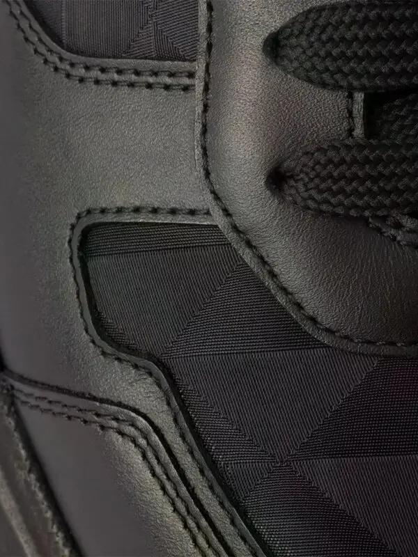 Prada Re-nylon And Leather Lace-up Sneakers