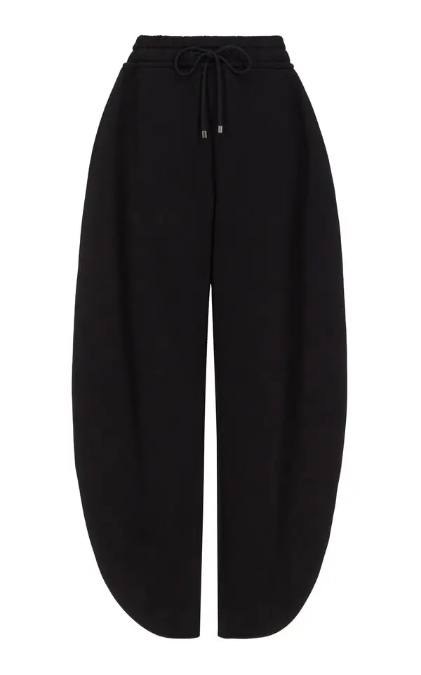 Alaïa Cotton Barrel-leg Jogger Sweatpants - Black