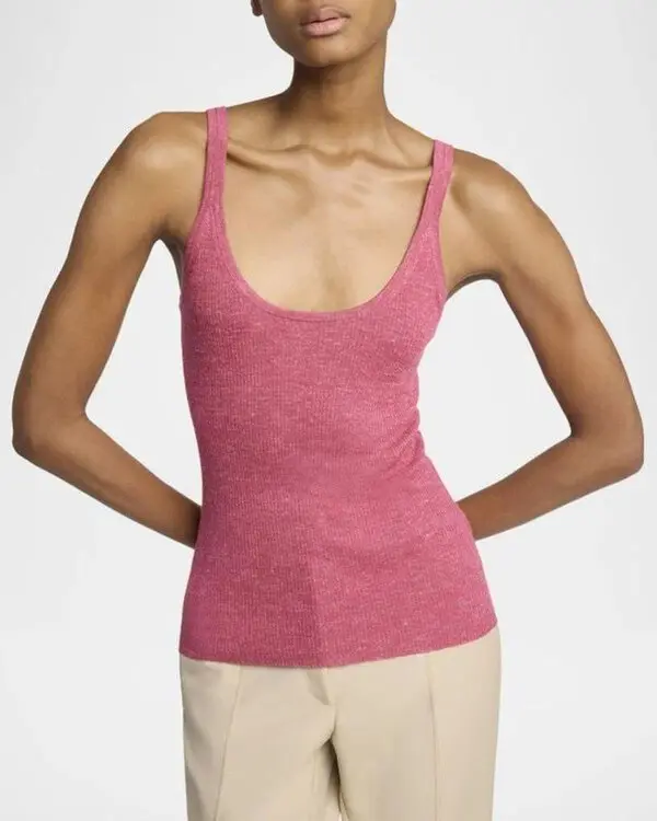 Gabriela Hearst Cinxia Cashmere Tank Top - Fuchsia