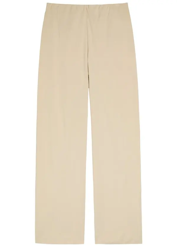 Vince Straight-leg Crepe Trousers - Beige