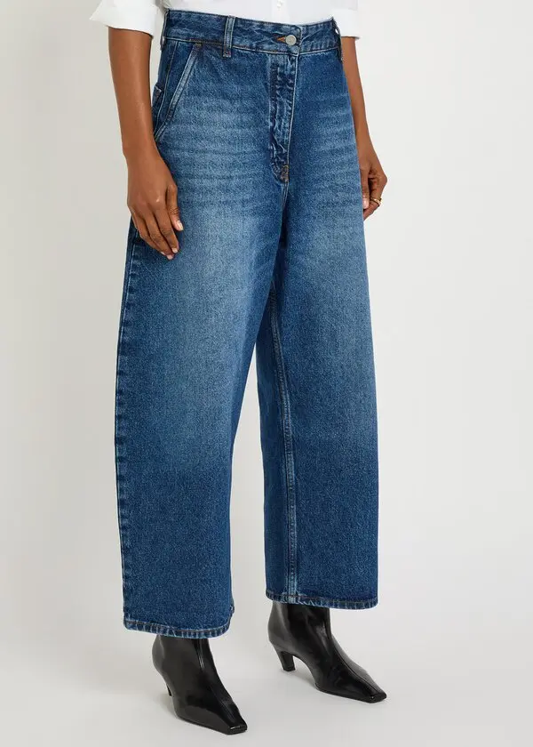 Studio Nicholson Chalco Barrel-leg Jeans - Denim