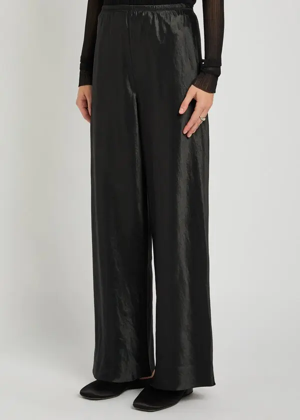 Maria Mcmanus Straight-leg Satin Trousers
