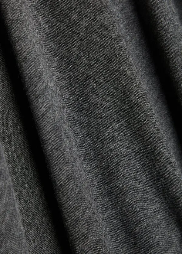 Eileen Fisher Turtle-neck Jersey Top - Charcoal