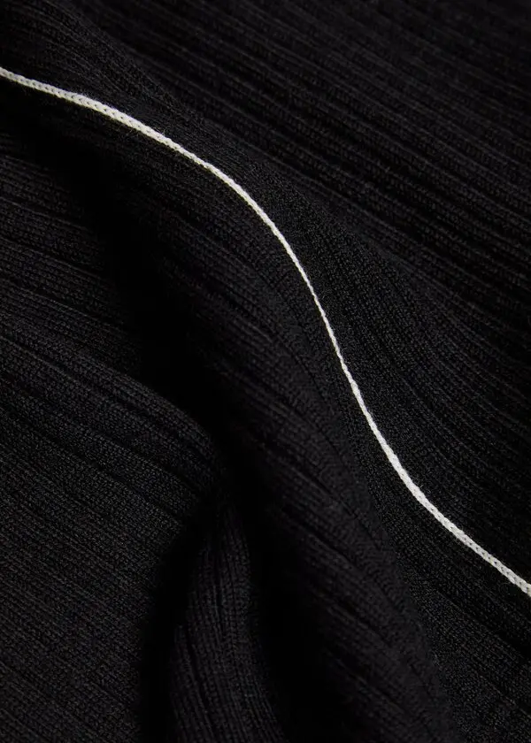 Maria Mcmanus Ribbed Merino Wool Turtleneck Top