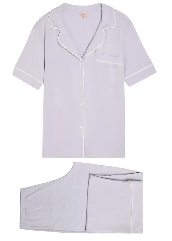 Eberjey Gisele Jersey Pyjama Set - Purple
