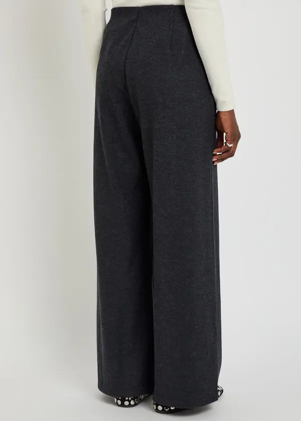 Eileen Fisher Wide-leg Wool Trousers