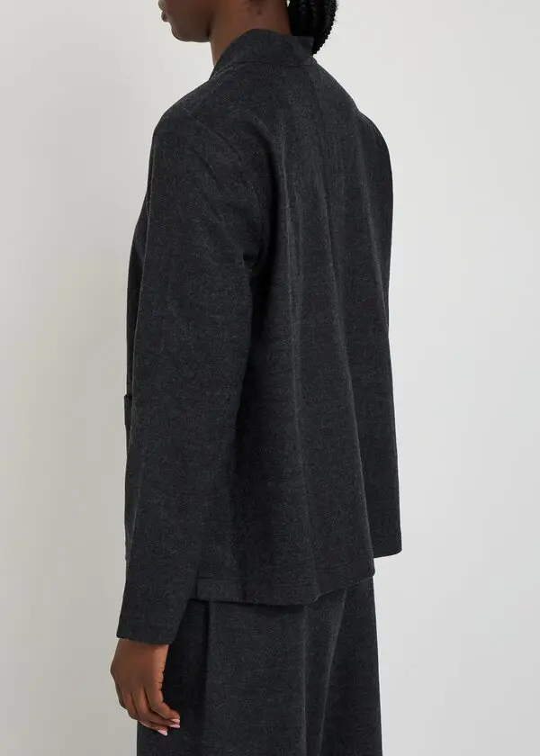Eileen Fisher Wool Jacket - Charcoal
