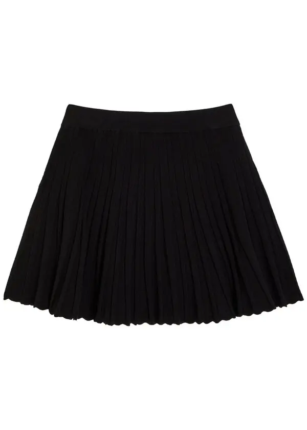 LoveShackFancy Willany Pointelle Knit Mini Skirt