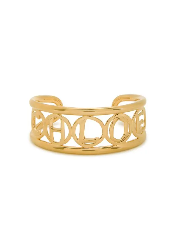 Chloé Script Cuff - Gold