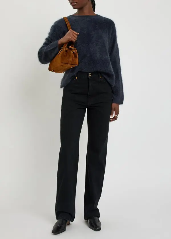 Eileen Fisher Brushed Cashmere Jumper - Dark Blue