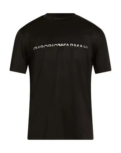 Emporio Armani T-shirt Ivory Size Lyocell, Cotton - Black