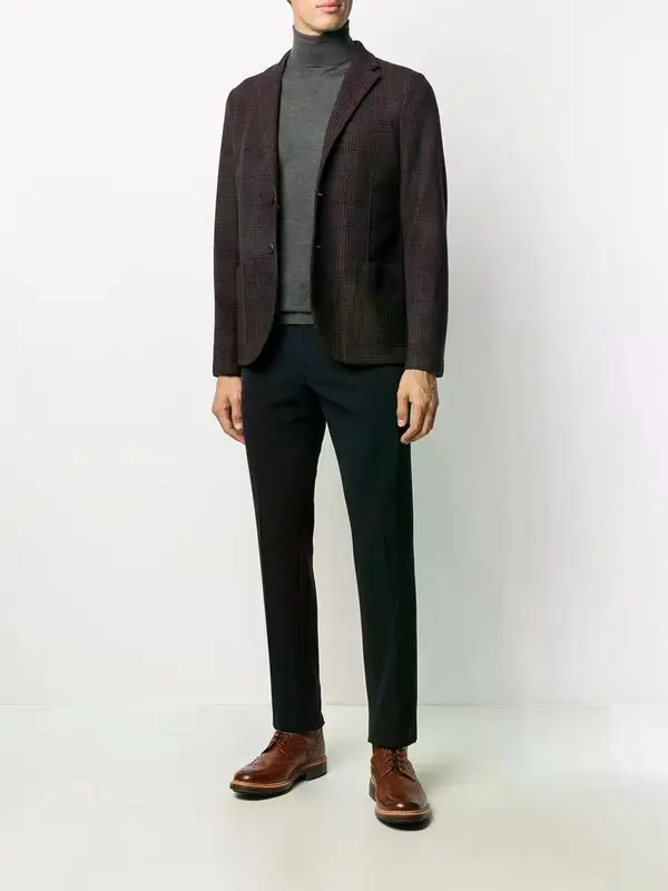 DELL'OGLIO Merino Wool Roll Neck Sweater - Grey