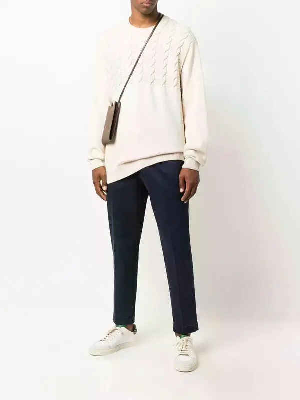 DELL'OGLIO Stretch-cotton Chinos - Blue