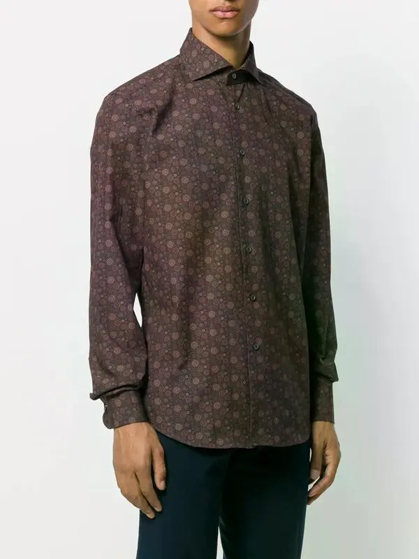 DELL'OGLIO Dot Patterned Shirt