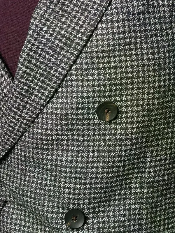 DELL'OGLIO Houndstooth Check Blazer
