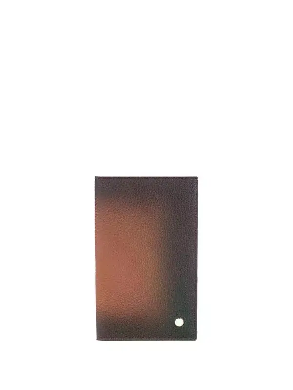 Orciani Vertical Foldover Cardholder - Brown