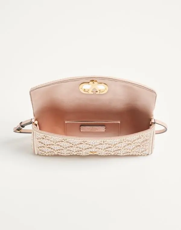 Valentino Garavani Devain Small Shoulder Bag - Cream