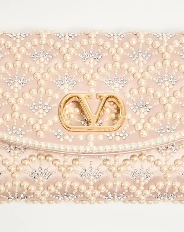 Valentino Garavani Devain Small Shoulder Bag - Cream