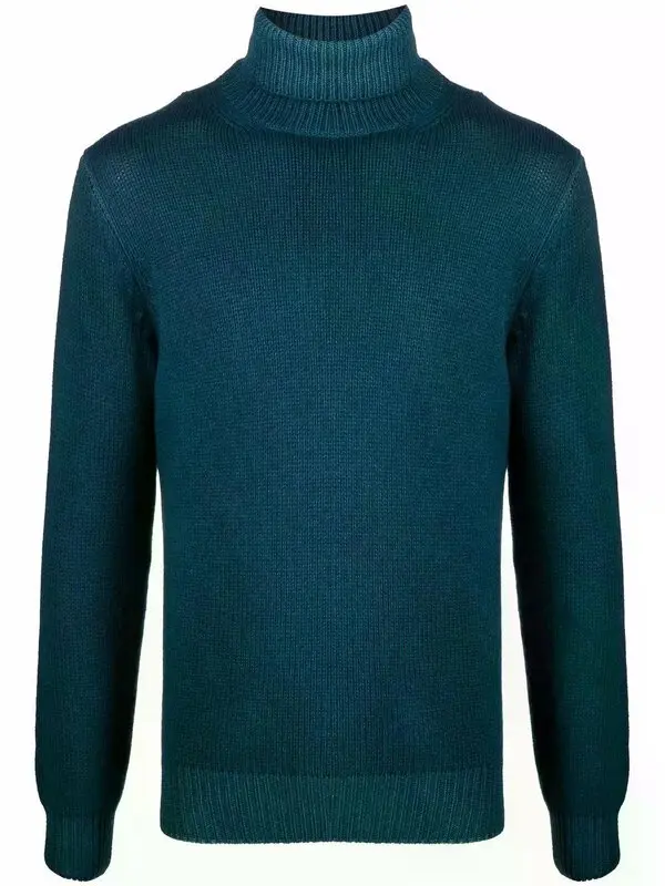 DELL'OGLIO Roll-neck Jumper - Blue