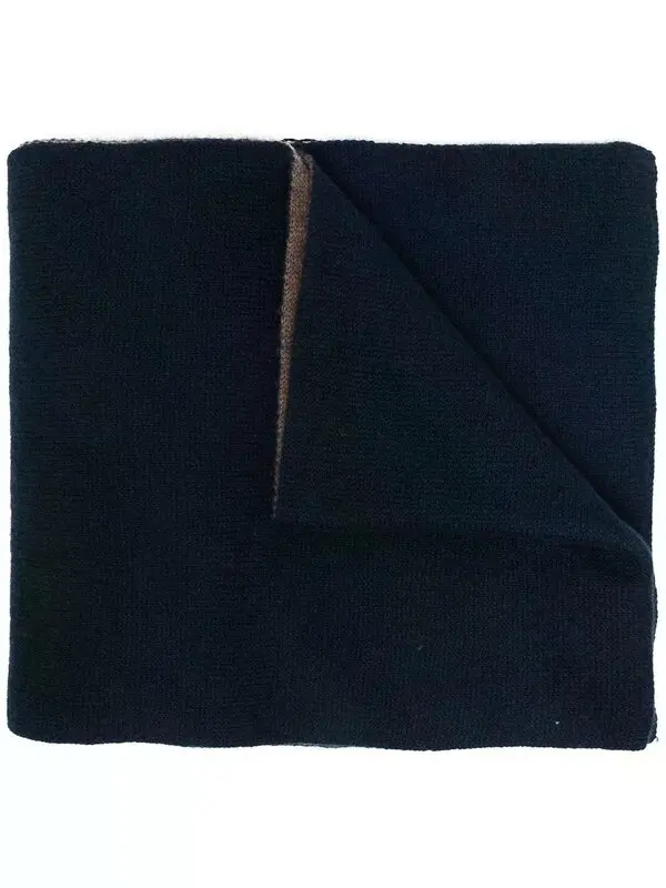 DELL'OGLIO Cashmere Two-tone Scarf - Blue