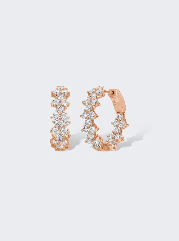 ANITA KO Diamond Eternity Hoop Earrings - Rg