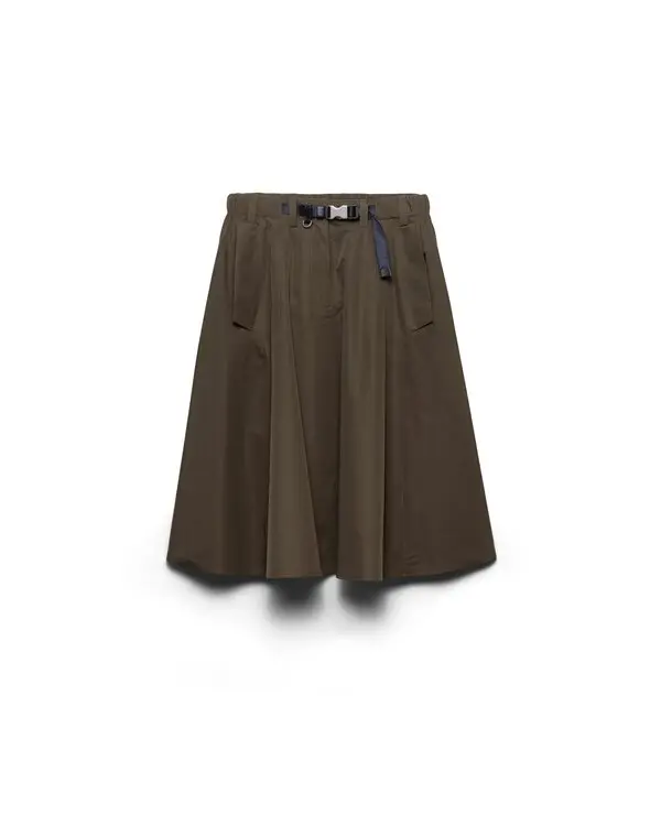 Prada Technical Fabric Circle Skirt - Green