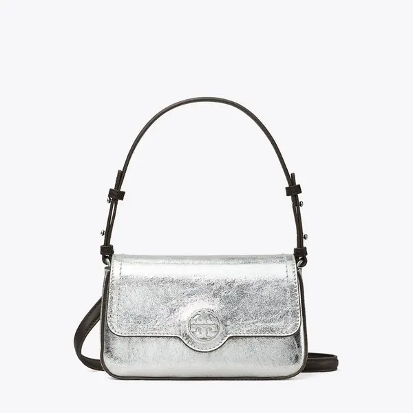 Tory Burch Mini Metallic Leather Shoulder Bag